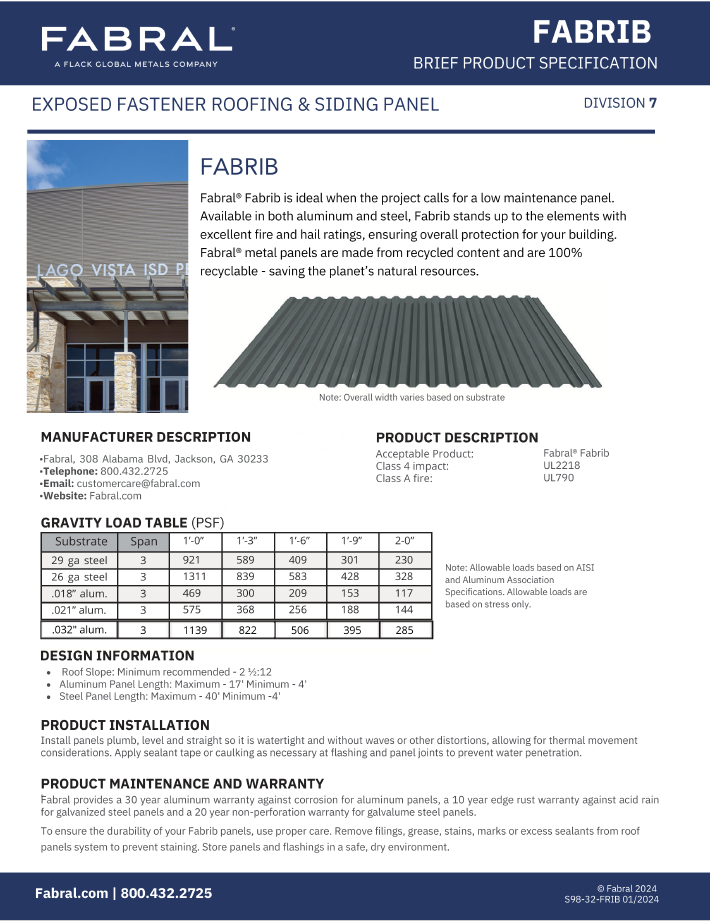 Details Library - Fabral